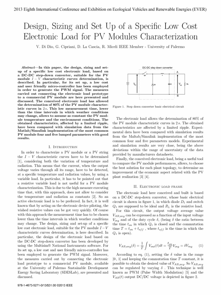 Didio 2013 | PDF | Mosfet | Solar Panel