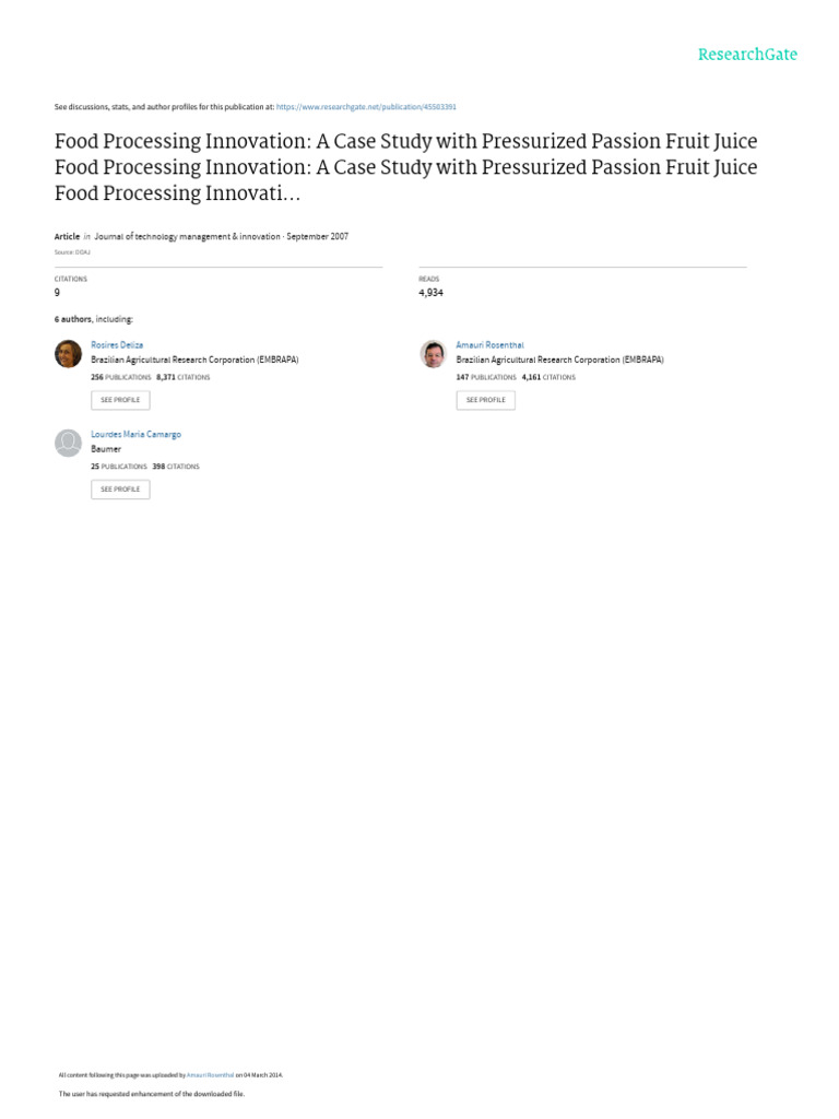 Processing Case Study | PDF | Brand | Juice