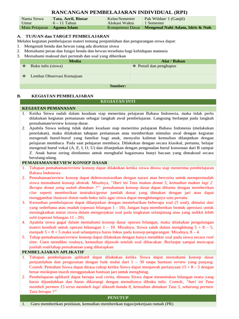 Tata, Azril, Bintar - Agama Islam | PDF