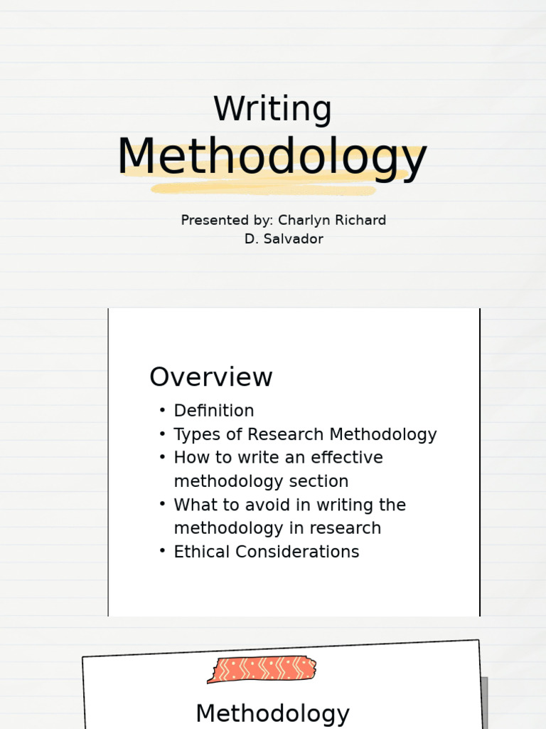 Writing Methodology Final | PDF | Methodology | Qualitative Research