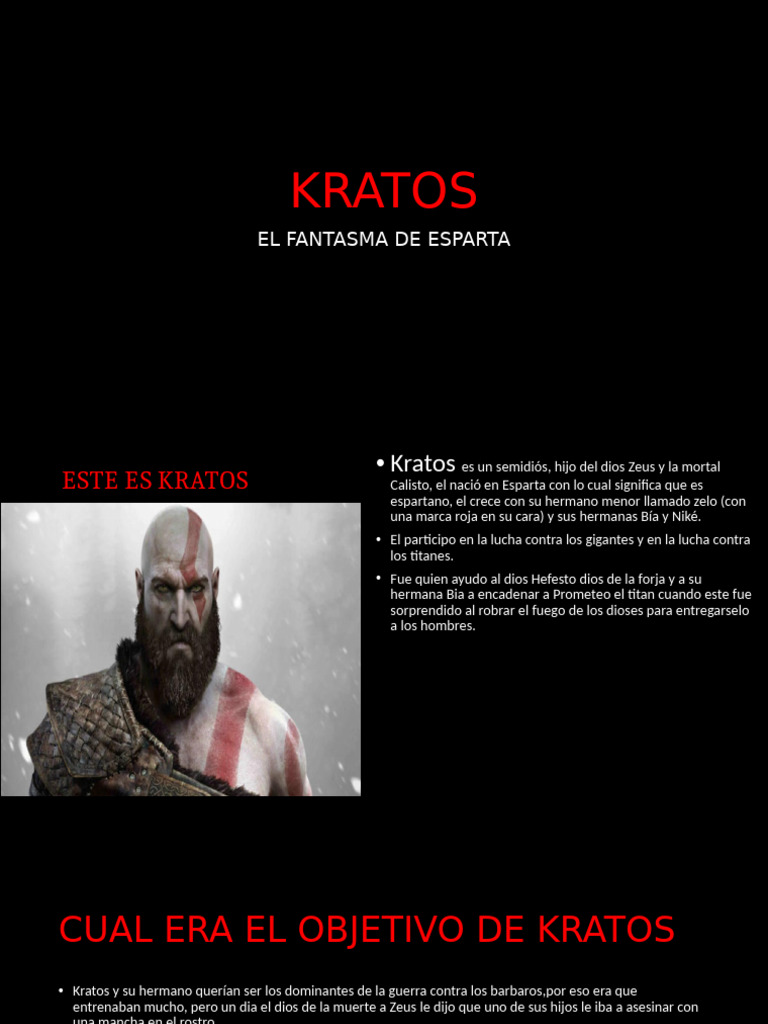 Kratos: Historia y Venganza Divina | PDF | Deidades griegas | Mitología griega