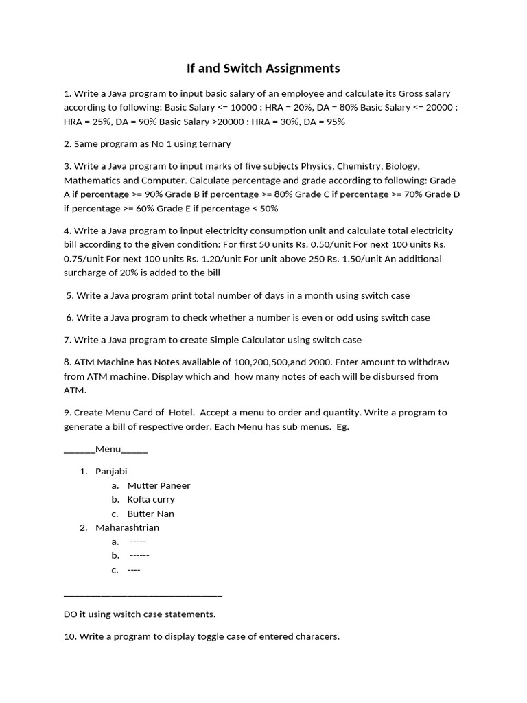 Java Programs for Salary, Grades, and Bills | PDF | Business | Finance ...