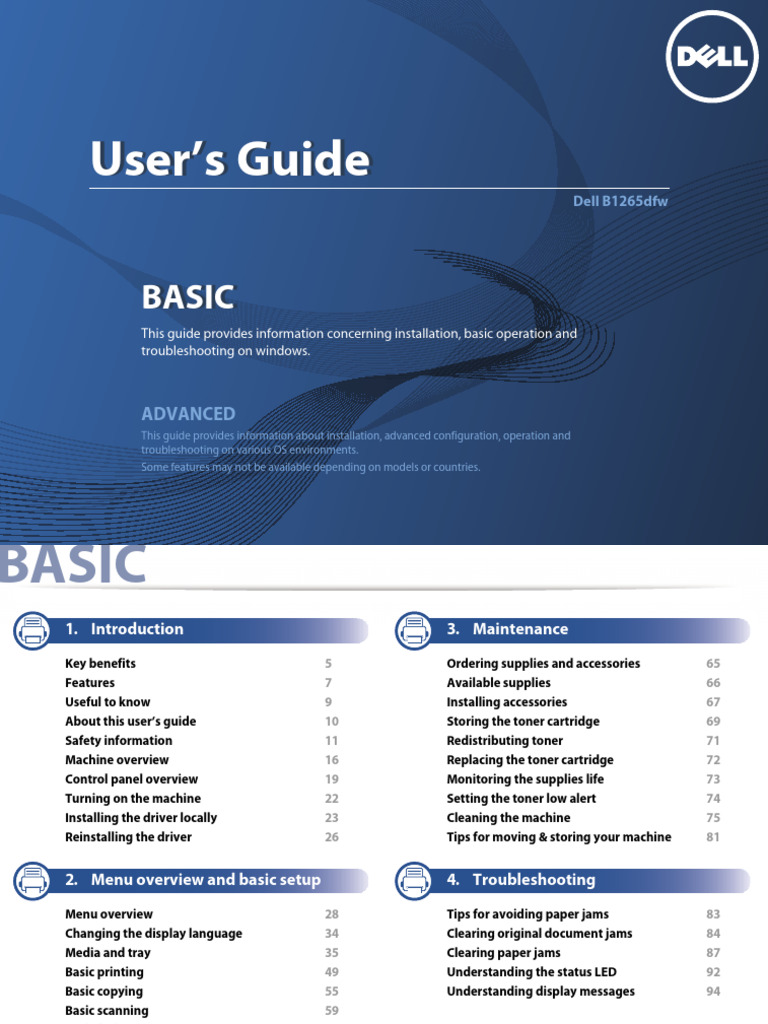 Dell-B1265dfw User's Guide | PDF | Installation (Computer Programs) | Microsoft Windows