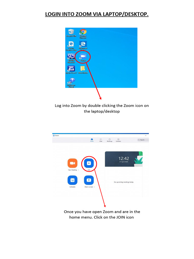 How to Log into Zoom on Any Device | PDF | Career & Growth | Computers