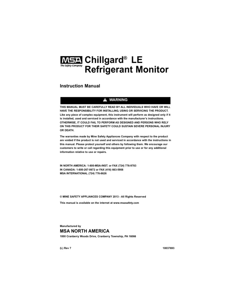 Chillgard LE Instruction Manual - en | PDF | Home & Garden | Technology ...