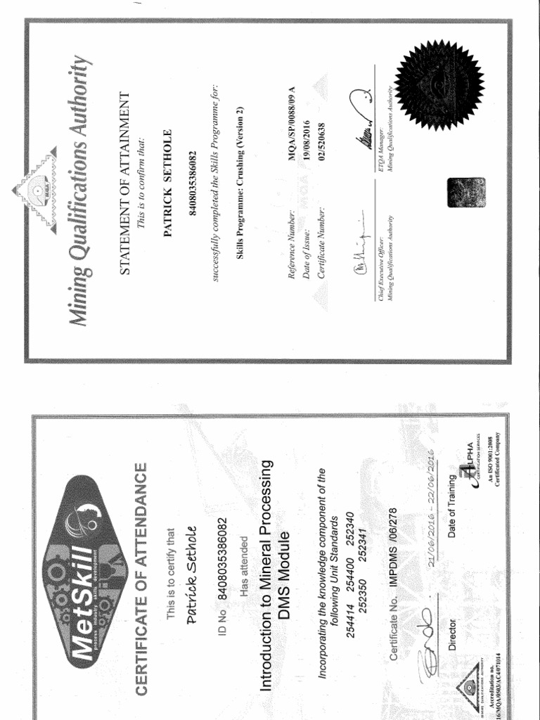 My Certificates | PDF
