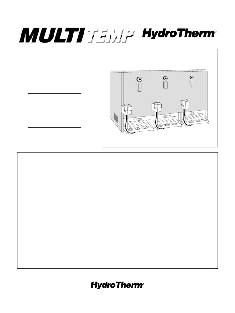 Boiler Manual Hydrotherm MR | PDF | Valve | Chimney