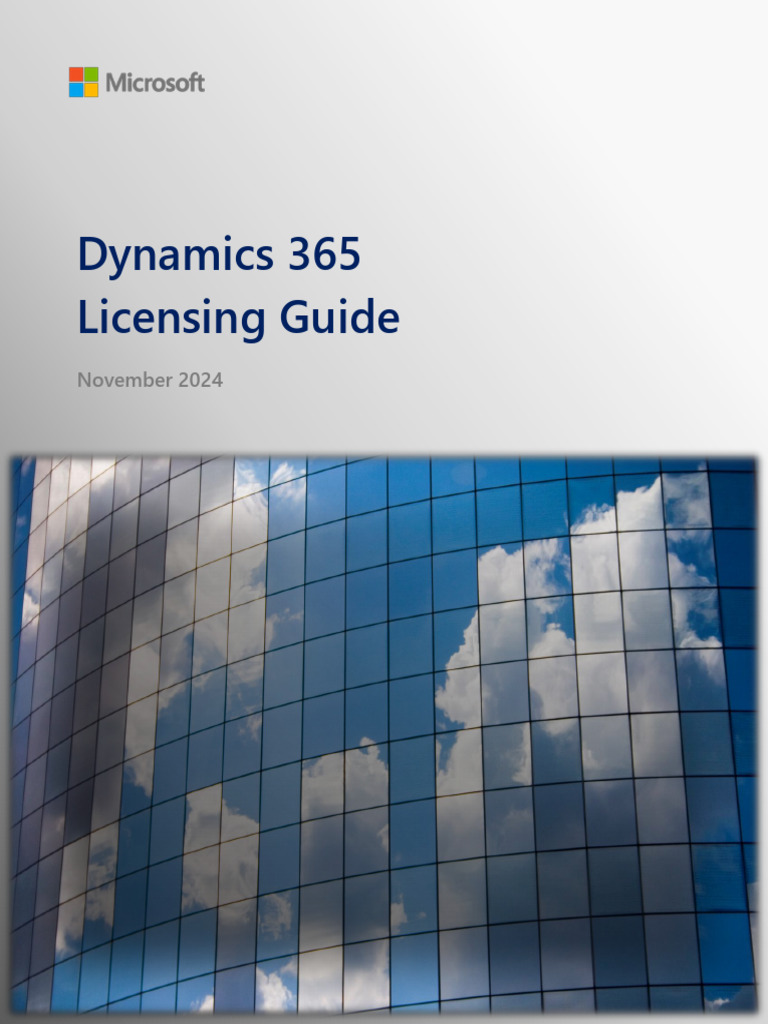 Dynamics 365 Licensing Guide November 2024 | PDF | Database Transaction ...