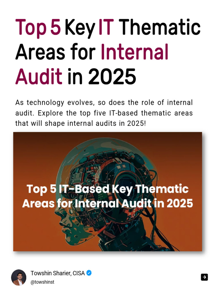 Introduction To IT-Based Internal Audit Themes in 2025 | PDF ...
