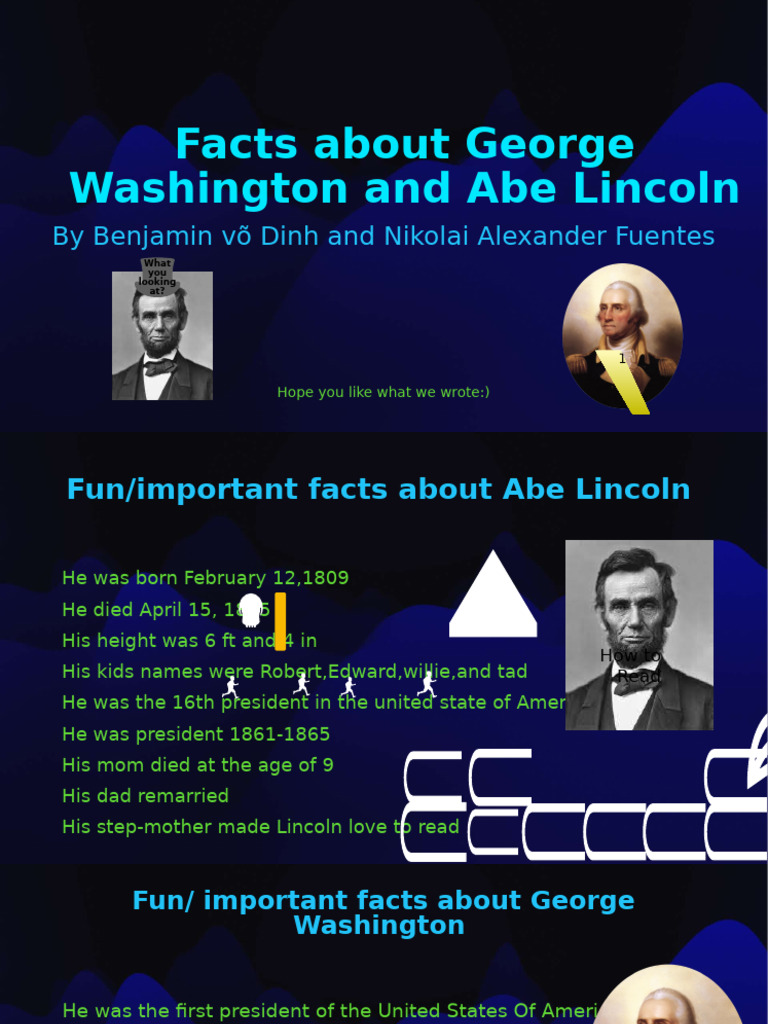 George Washington and Abe Lincoln | PDF | Travel | History
