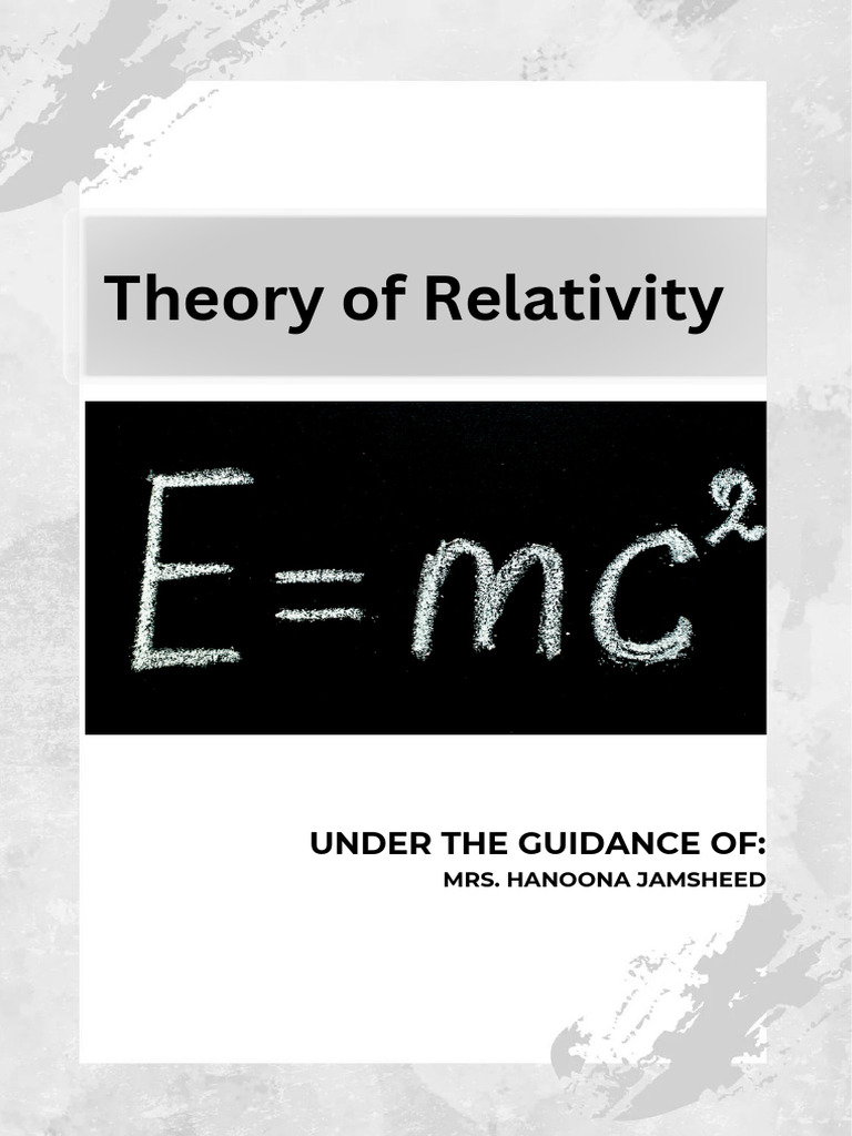 Theory of Relativity | PDF