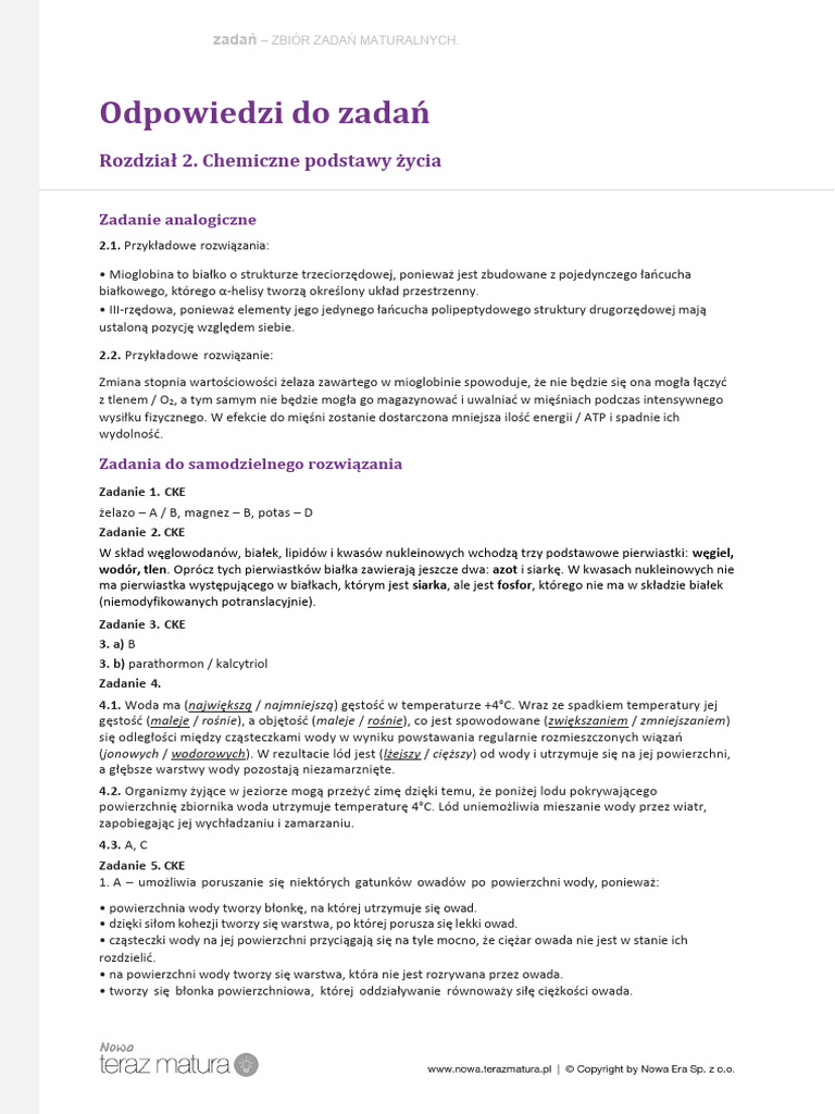 Tom 1 Rozdzial 2 - Odpowiedzi Do Zadan | PDF