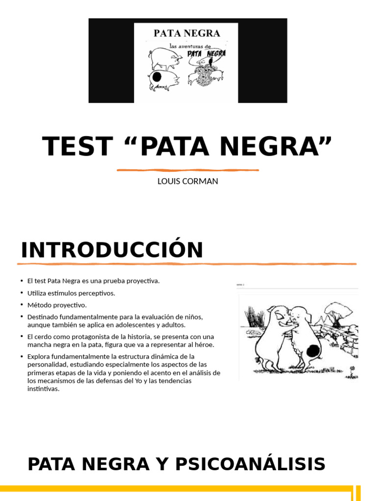 10 Test Pata Negra | PDF | Psicoanálisis | Complejo de Edipo