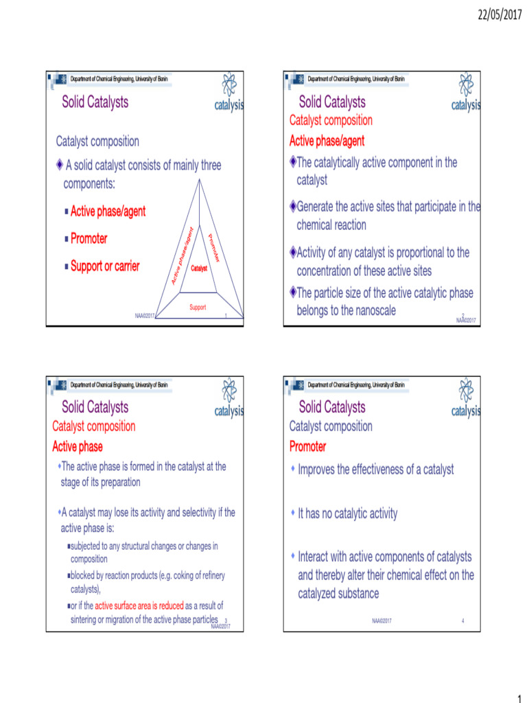 CHE 562 Note Set 3 | PDF | Catalysis | Scanning Electron Microscope