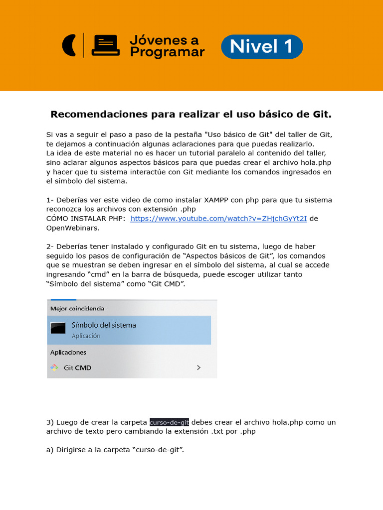 Uso básico de Git: Guía rápida | PDF