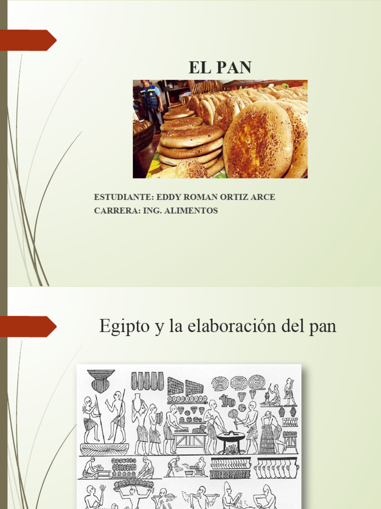El Pan Historia | PDF | Panes | Fermentación