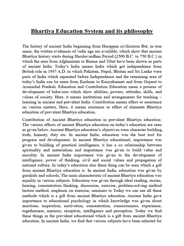 Ancient Education System | PDF