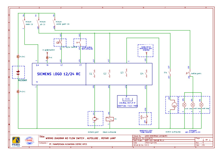 Wiring Diagram PLC No Flow Panel FUJI | PDF