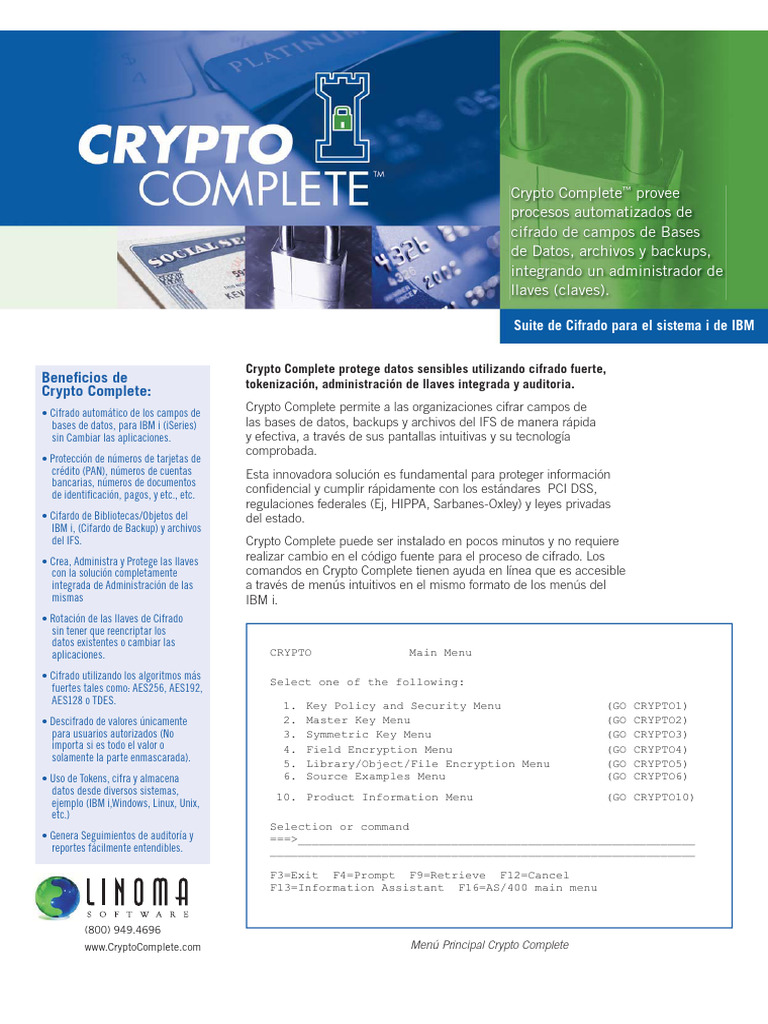 Crypto Complete Folleto | PDF | Apoyo | Cifrado