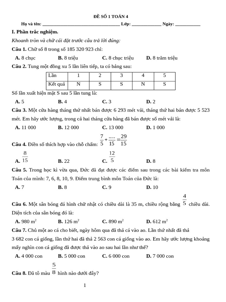 De Cuong On Tap CK2 Khoi 4 - 2024 | PDF