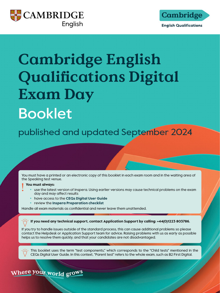 Cambridge English Digital - September 2024 v.2 | PDF | Identity Document