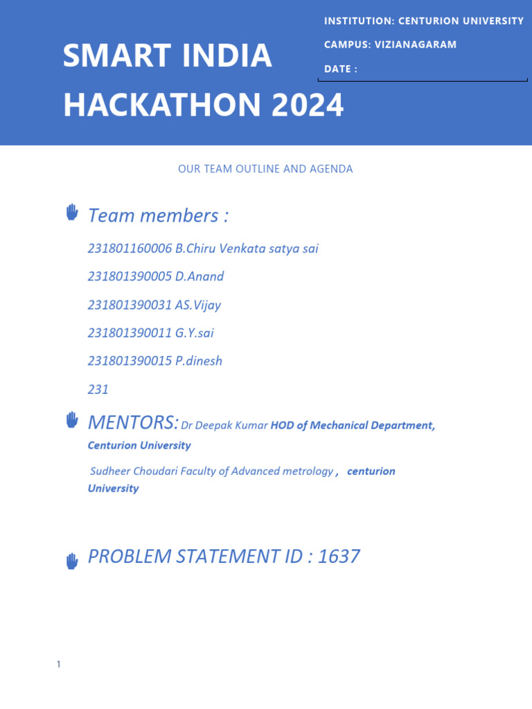 Sih Abstract From 3rd Sem Students | PDF | Computing