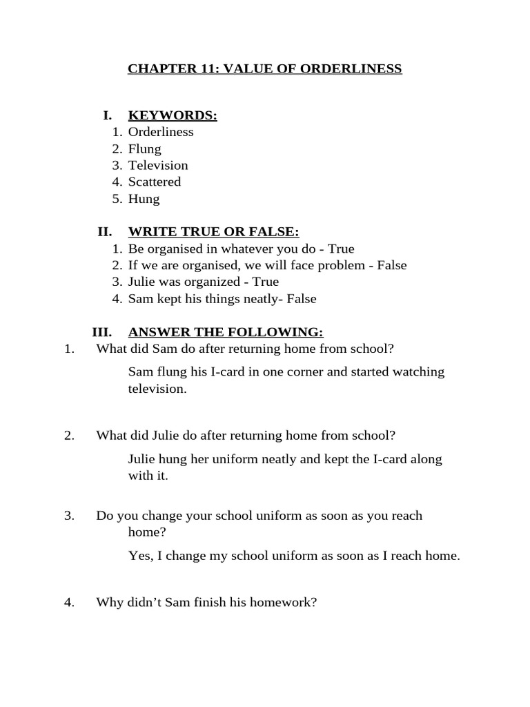 Importance of Orderliness in Daily Life | PDF | Self-Improvement