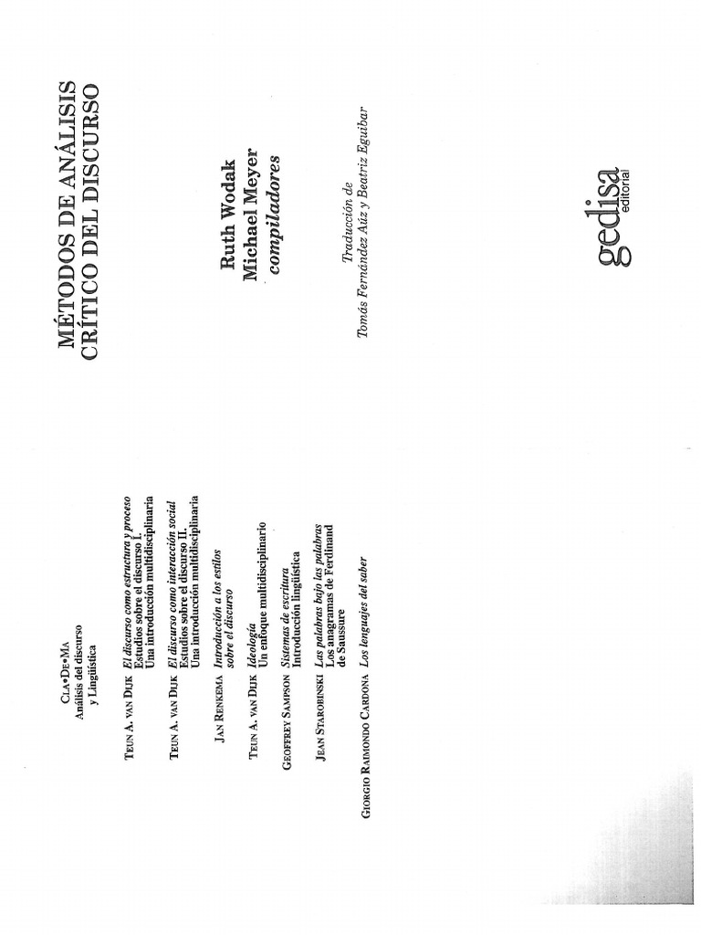 Wodak Unidad1 | PDF
