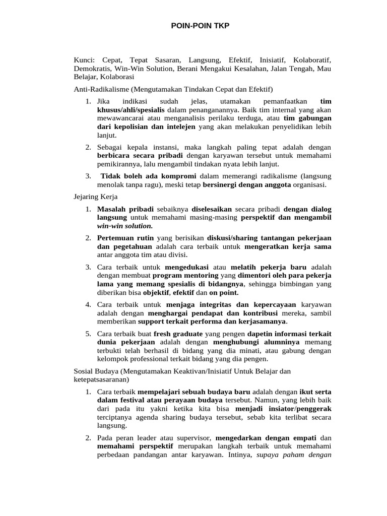 Materi TKP | PDF | Karier & Perkembangan