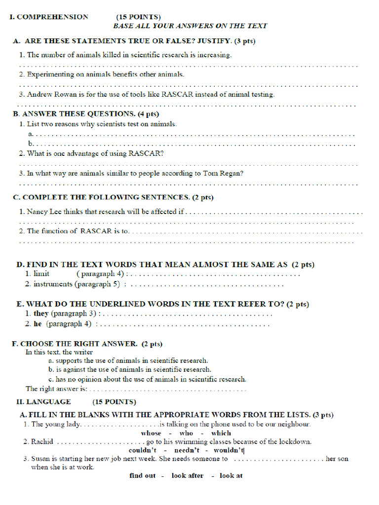 Exam Exercises | PDF