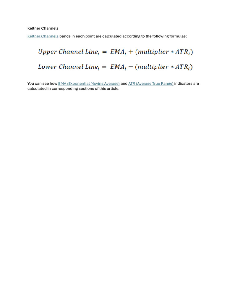 Keltner Channels | PDF