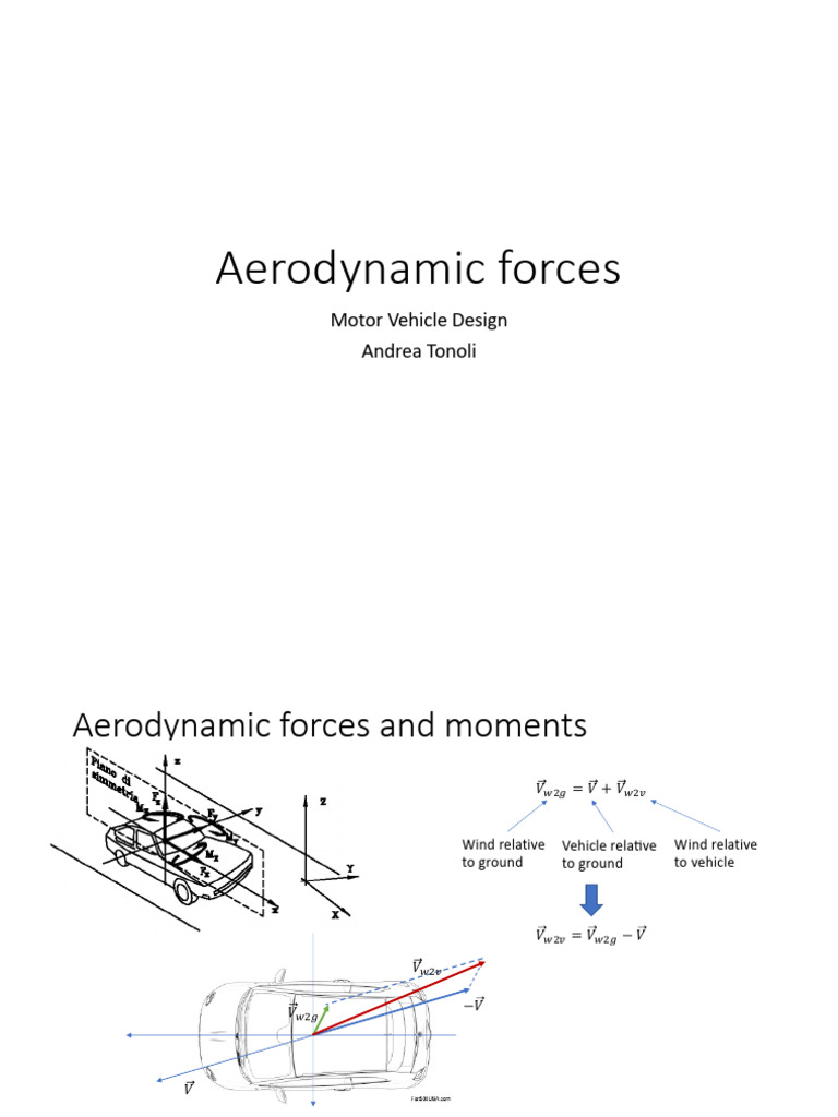 Aerodynamic Forces in Vehicle Design | PDF | Drag (Physics) | Vortices