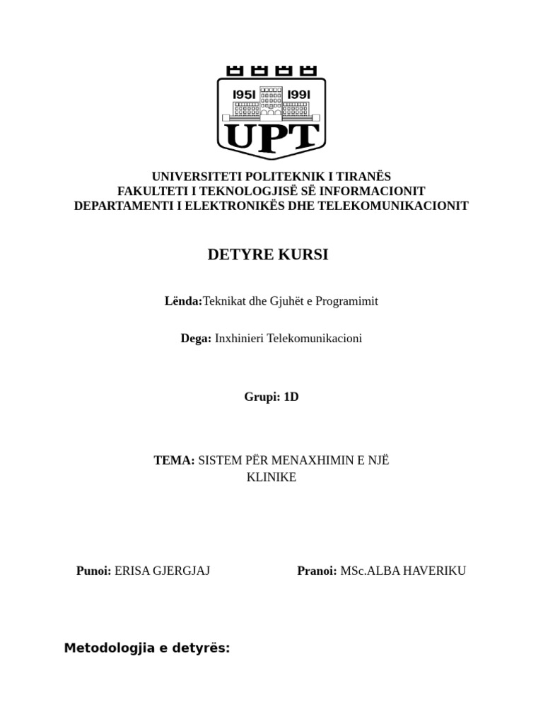 Detyr Kursi Upt | PDF