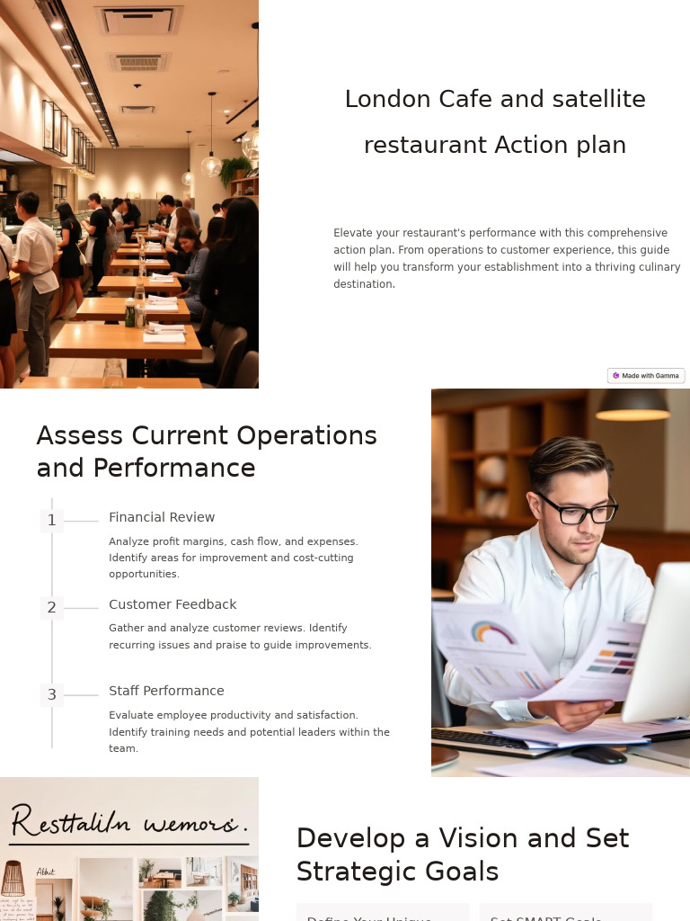Restaurant Manager Action Plan | PDF | Performance Indicator | Inventory