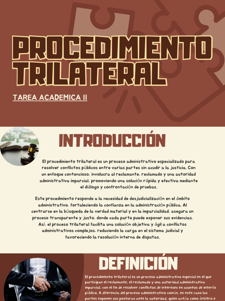 Procedimiento Trilateral | PDF | Debido al proceso | Ley procesal