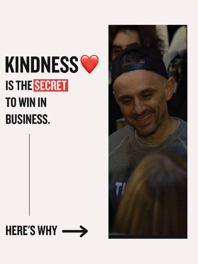 Kindness Is The SECRET ? To Win in Business | PDF