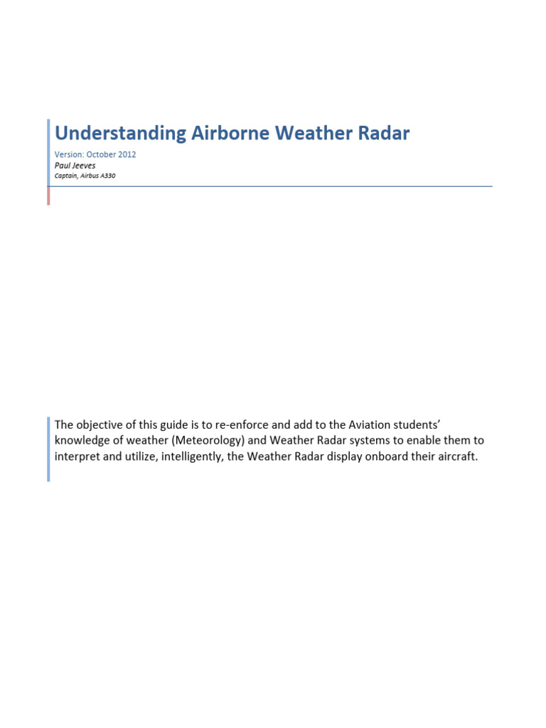 Understanding Weather Radar | PDF | Cloud | Thunderstorm