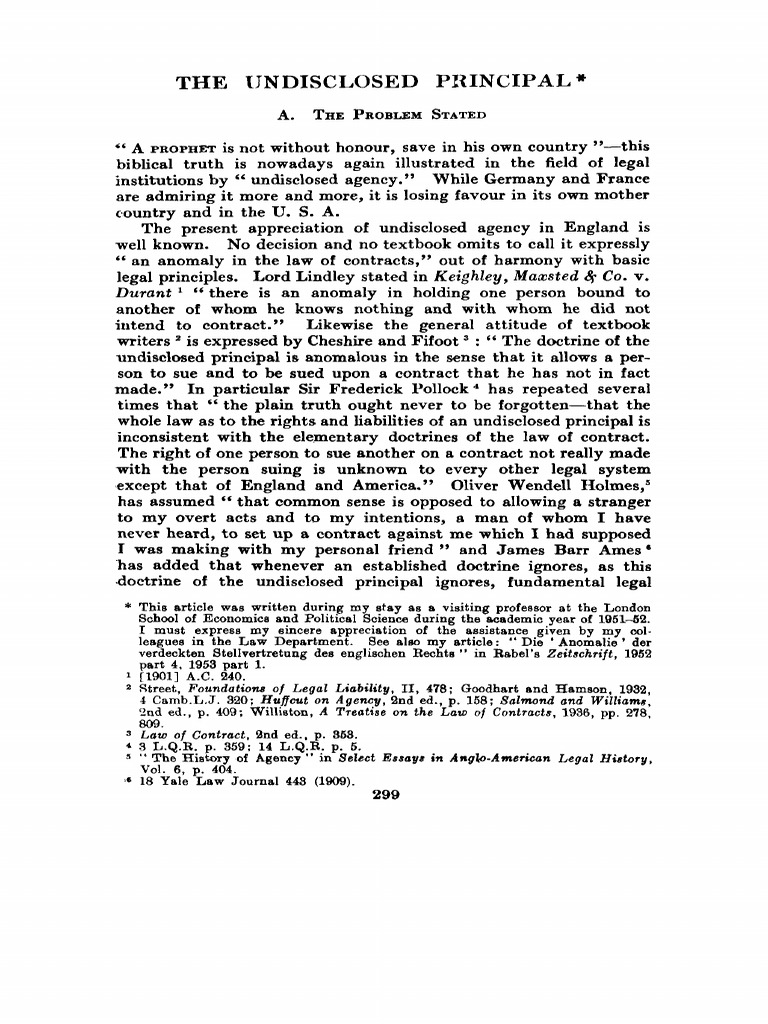 Modern Law Review - July 1953 - Müller Freienfels - THE UNDISCLOSED ...