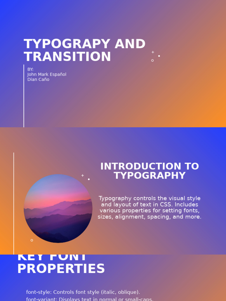 Typography and Transition by JM and DIAN | PDF | Typefaces | Typography
