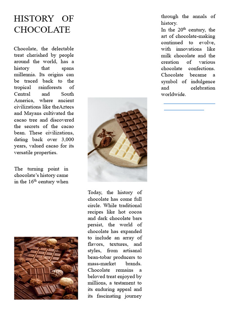 History of Chocolate | PDF | Social Science | Travel