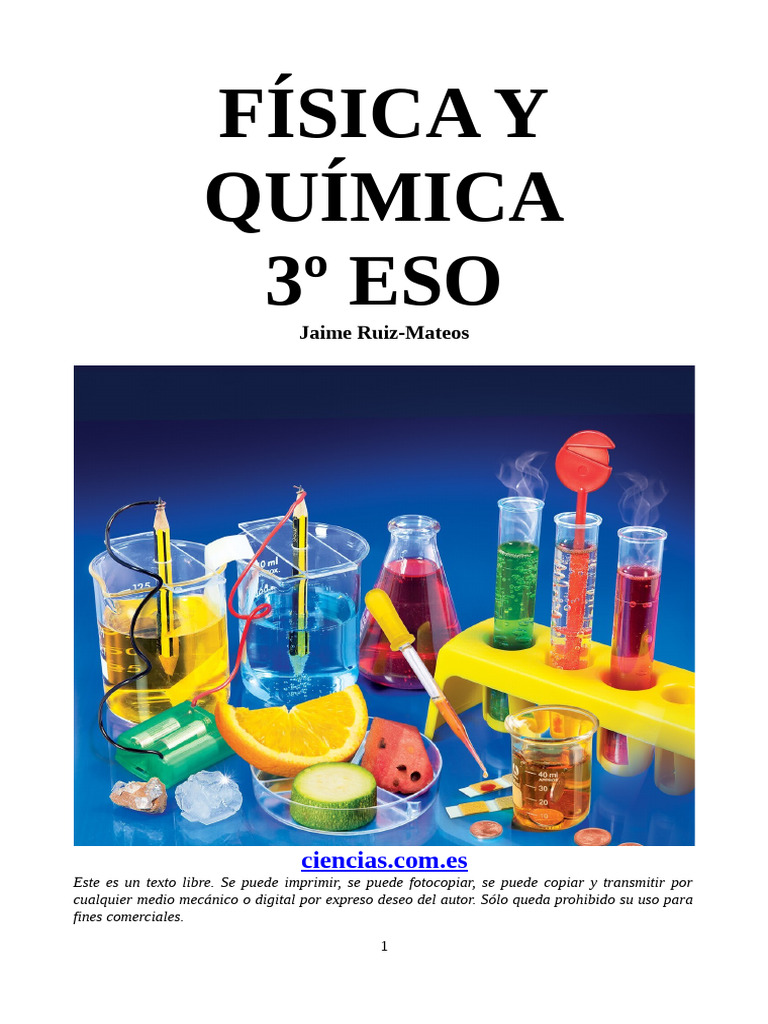 Física y Química 3º ESO: Guía Completa | PDF | Fahrenheit | Gases