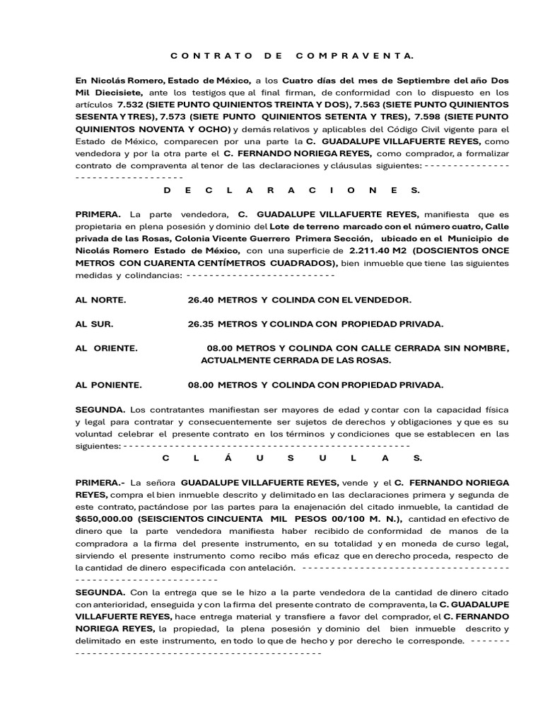 Contrato Sr. Fernando | PDF | Derecho privado | Ley común