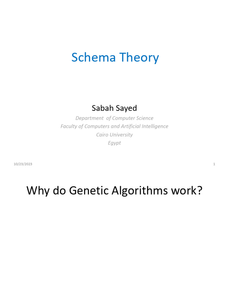 GA-Lec7-IGA-Schema | PDF | Genetic Algorithm | Applied Mathematics