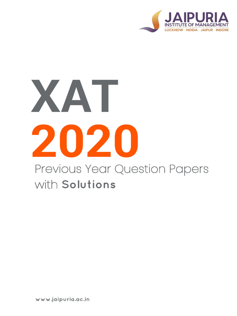 XAT 2020 Question Paper Analysis | PDF | Knowledge | Junk Food