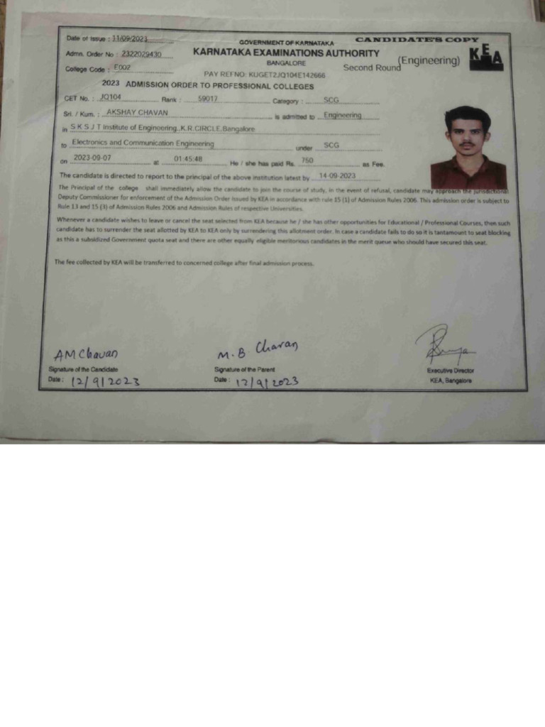 Admission Order - Compressed | PDF