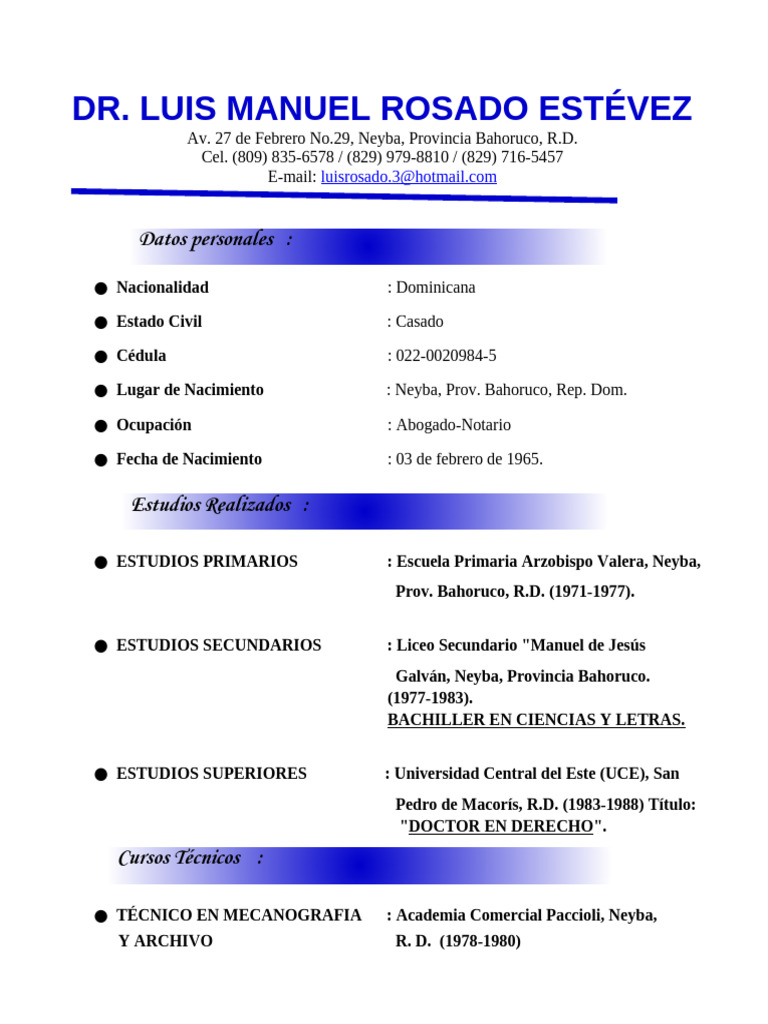 Formación en Liceo Manuel de Jesús Galván | PDF