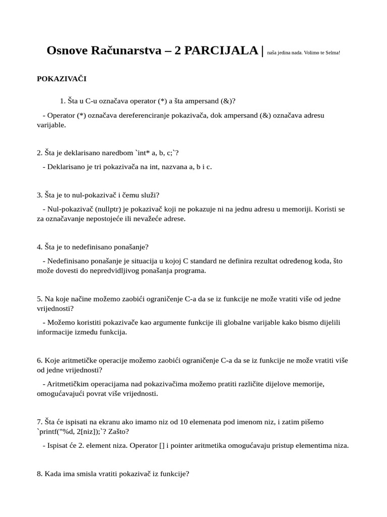 Or Skripta - 2 Parcijala | PDF