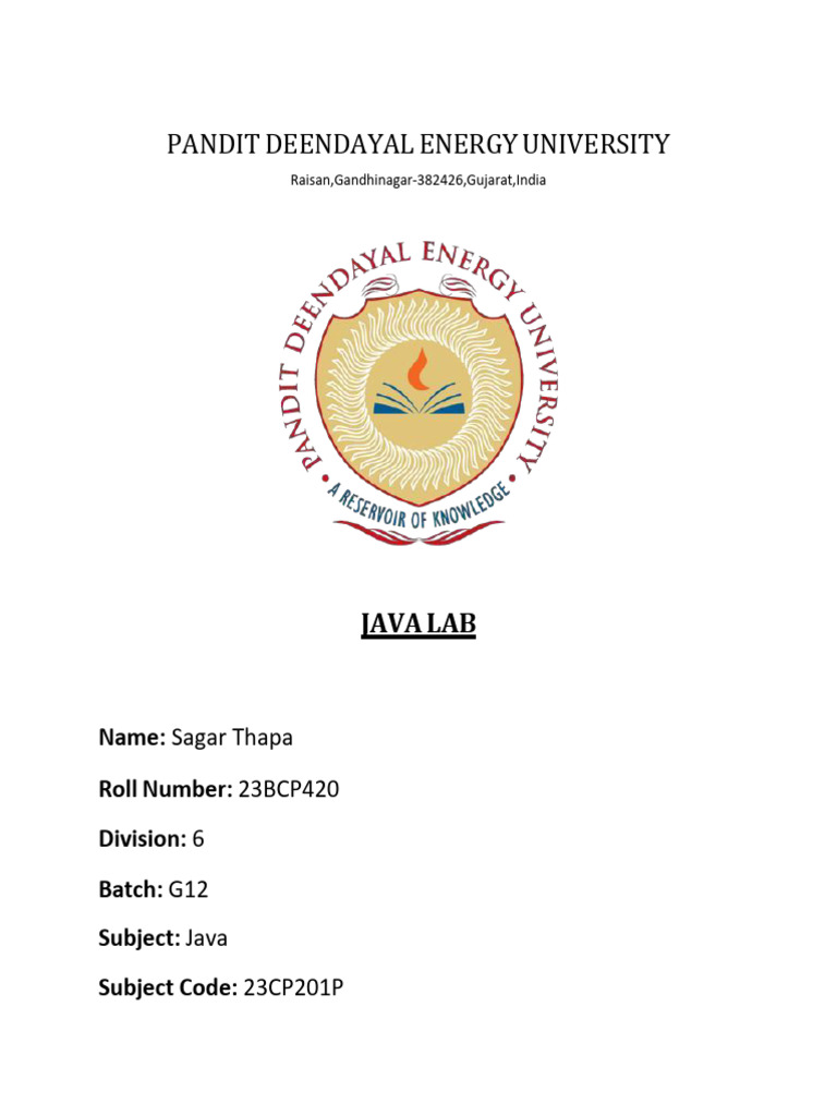 23BCP420 Java Practical File | PDF | Matrix (Mathematics) | Linear Algebra