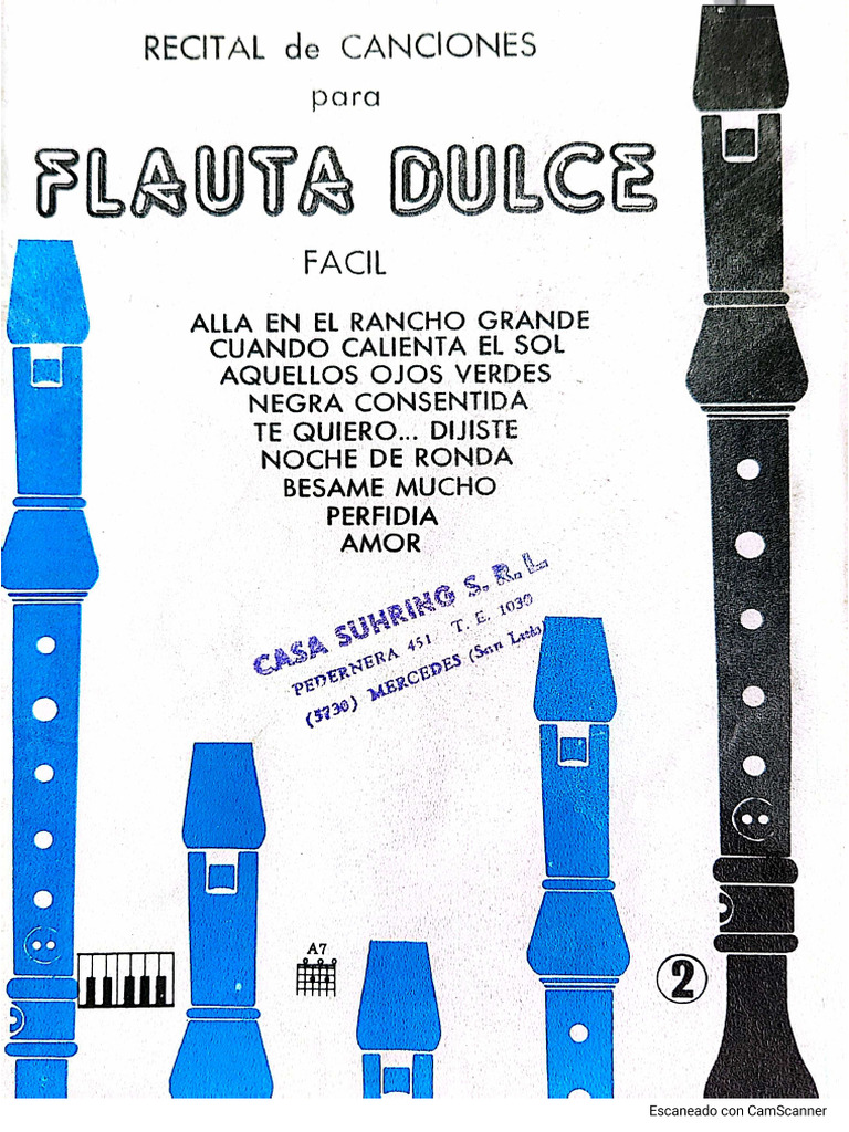 Recital de Canciones Para Flauta Dulce | PDF