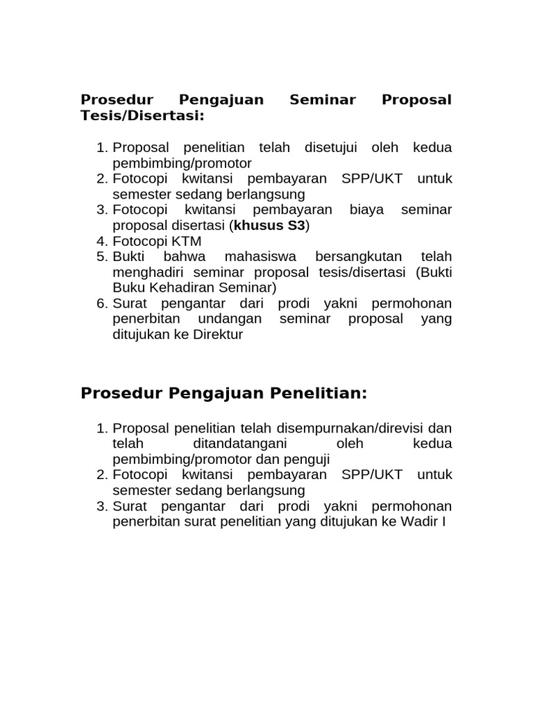 #Syarat Sempro, Semhas Dan Ujian | PDF | Teknologi & Rekayasa